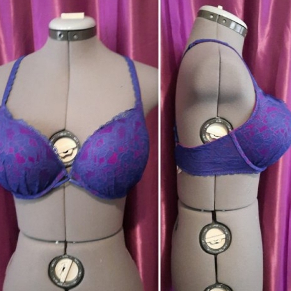 Beautiful Lacey Extra Padded Vs Bombshell Bra! 36c - Gem
